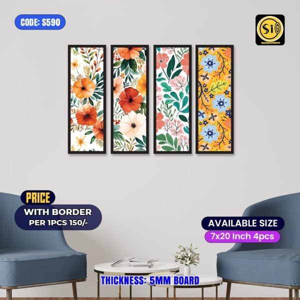 Wall Split Canvas (4 part)-Code S590 - Stay in Online